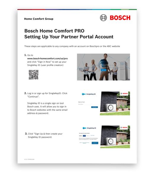 Bosch Home Comfort PRO Program